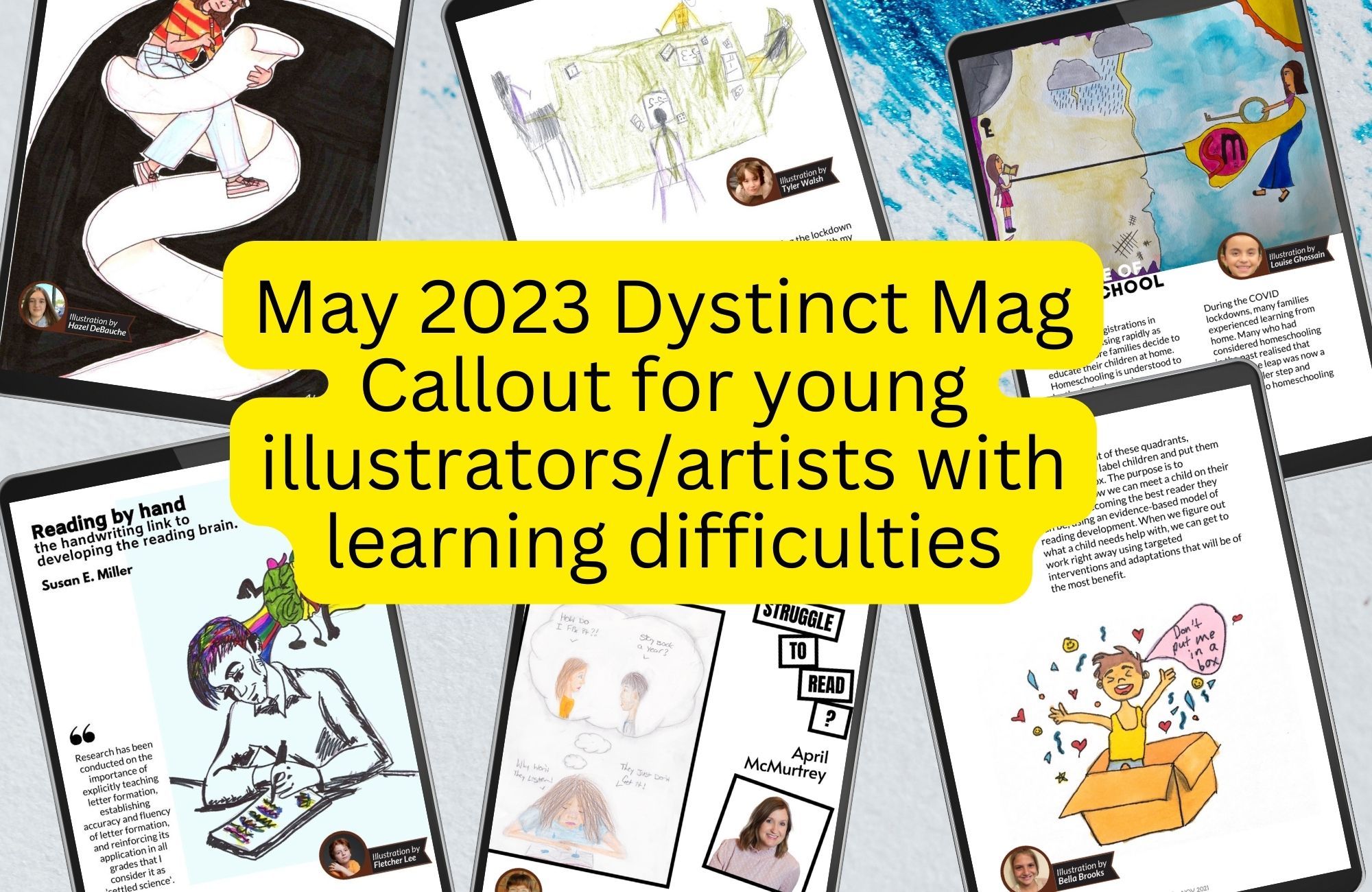 Issue 15: Illustration Callout for May 2023 Dystinct Magazine
