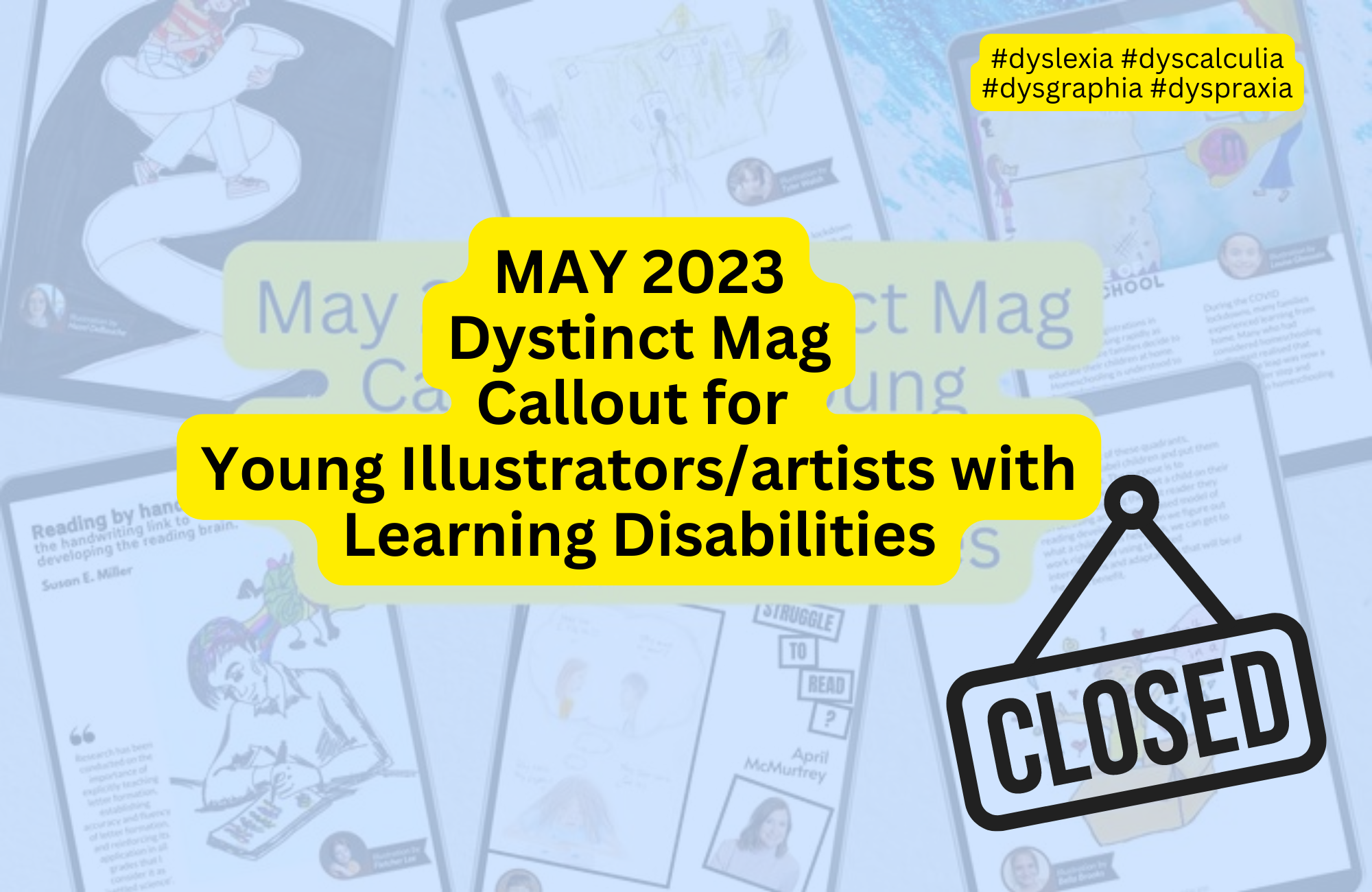 Issue 15: Illustration Callout for May 2023 Dystinct Magazine
