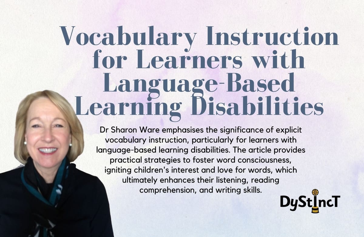 Issue 17: Vocabulary Instruction for Learners with Language-Based ...